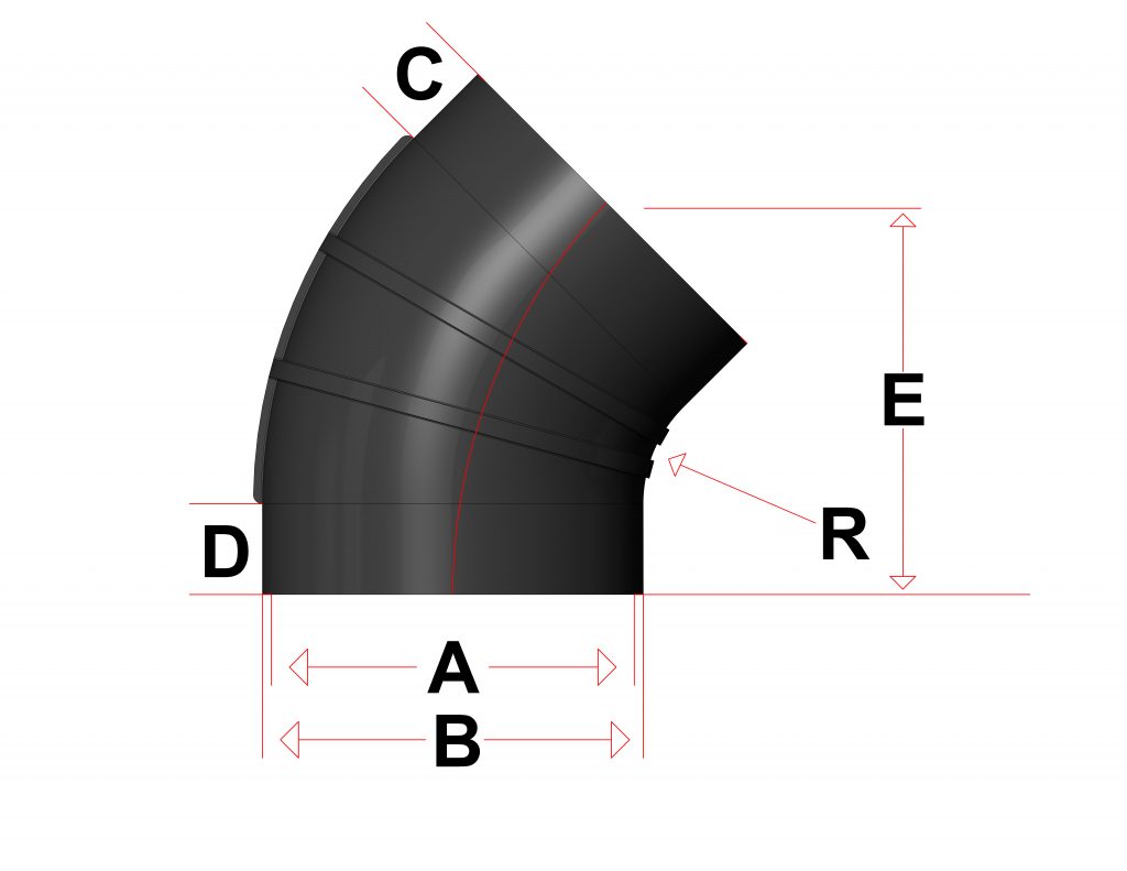 45° Rubber Elbows | DBA Silencing