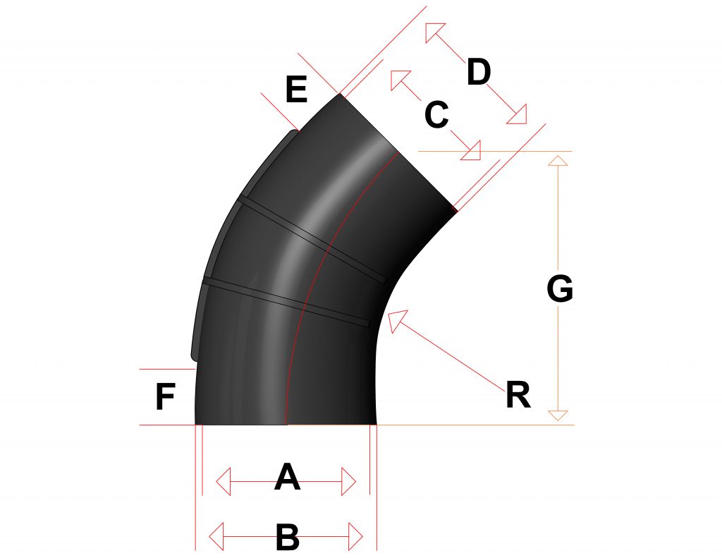 45° Rubber Elbows | DBA Silencing